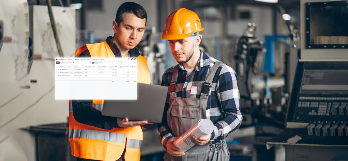 What are the benefits of Odoo ERP in the manufacturing industry?